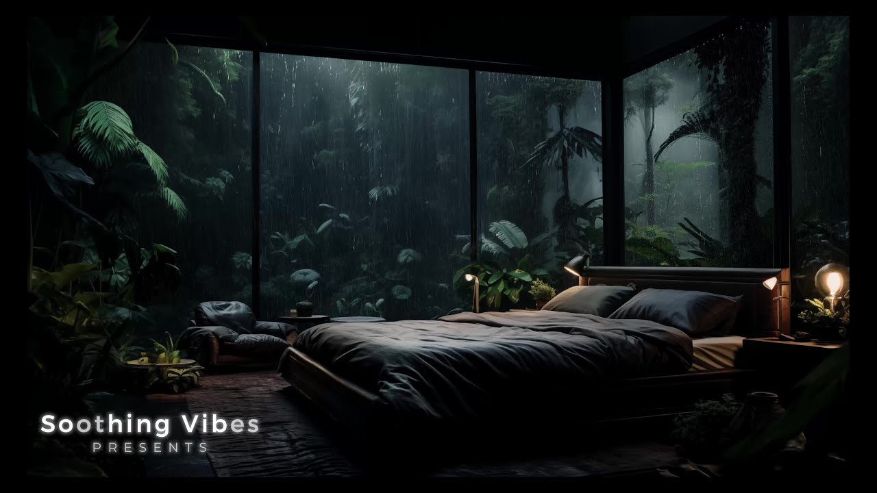 Soothing Rainforest Rain Ambience | Relaxing Rain Sounds for Your Room ...