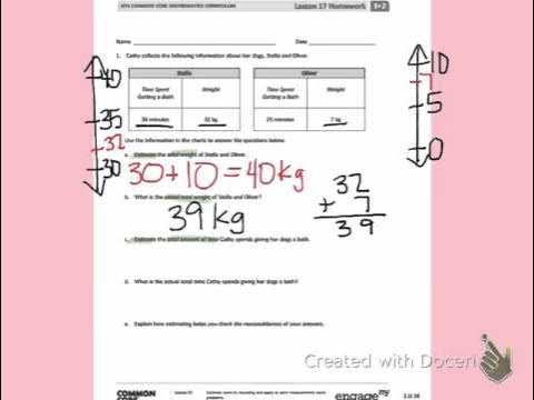 Engage NY Third grade Module 2 Lesson 17 front - YouTube