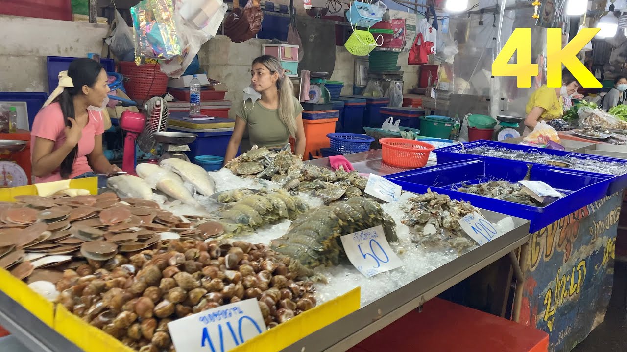 [4K] Bang Khog Market and Pak Nam Market in the afternoon / Bangkok ...