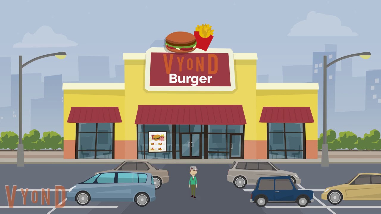 Preston Works at Vyond Burger/Gets Fired and Grounded - YouTube