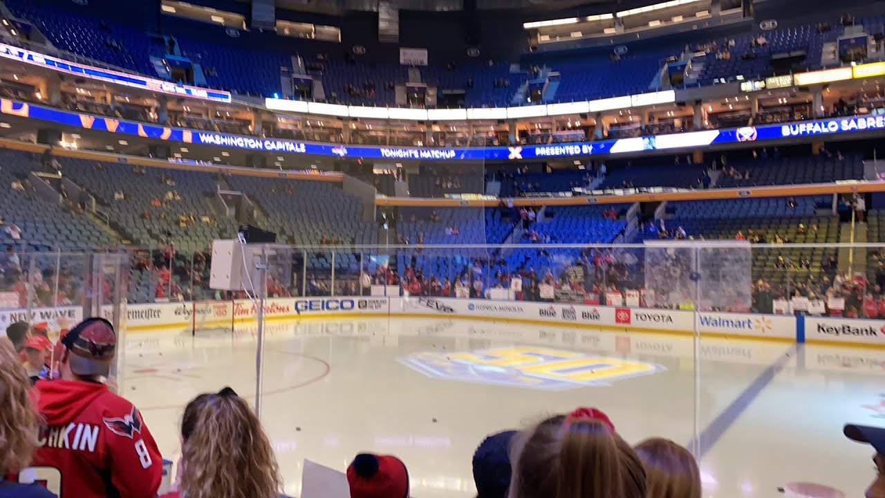 Washington Caps warmup versus Buffalo Sabres #allcaps - YouTube