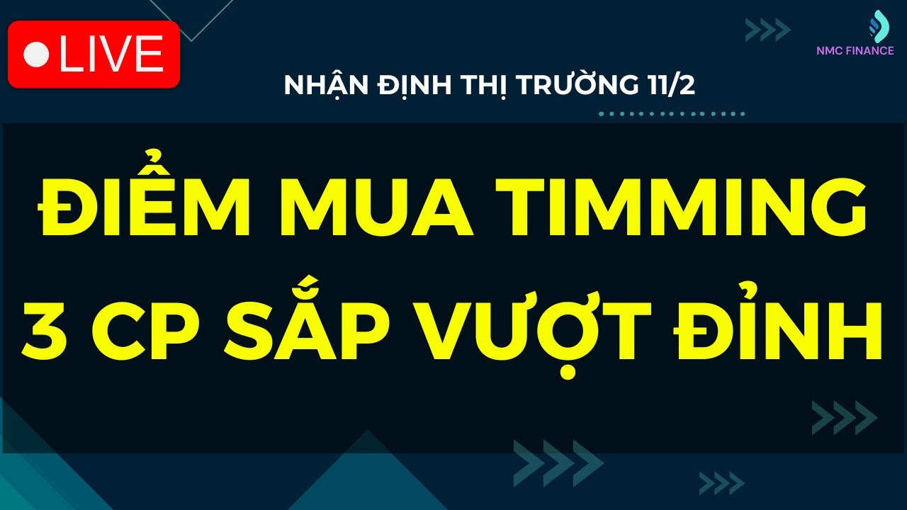 🔴LIVESTREAM số 11 nhận định thị trường ngày 11/2: Điểm mua timming, 3 ...