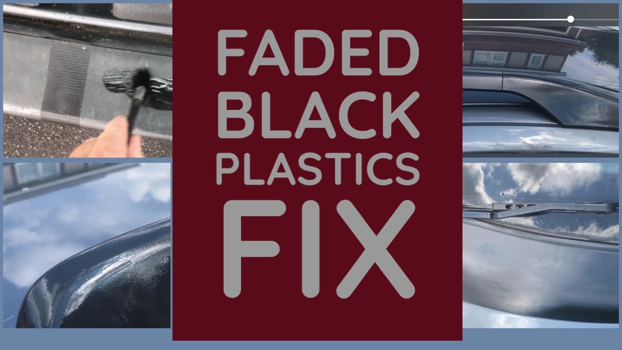 Sun Faded Black Car Plastics Possible Fix? - YouTube