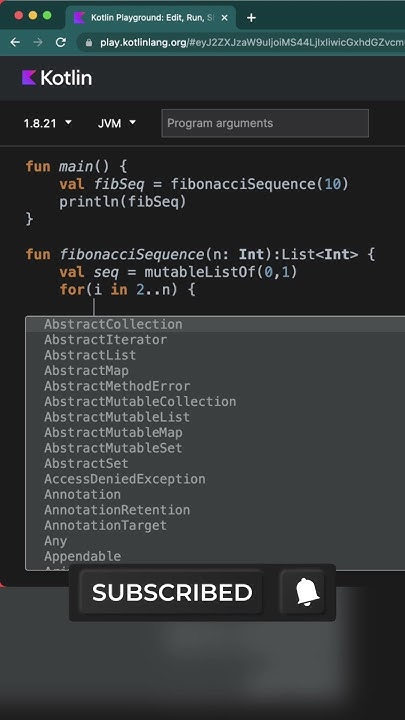 How To Code Fibonacci In Kotlin Programming Algorithm Basics Interviewprep Leetcode