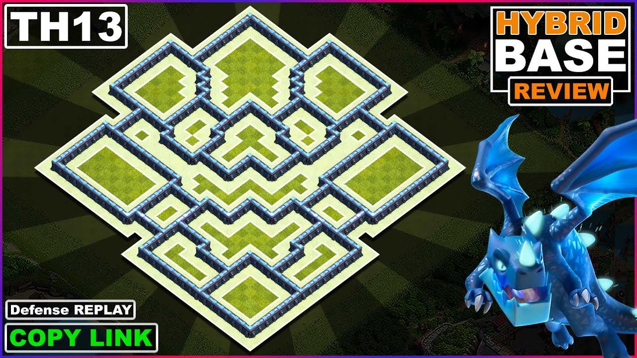 NEW Town Hall 13 (TH13) Base 2022 COPY LINK | TH13 HYBRID/TROPHY ...
