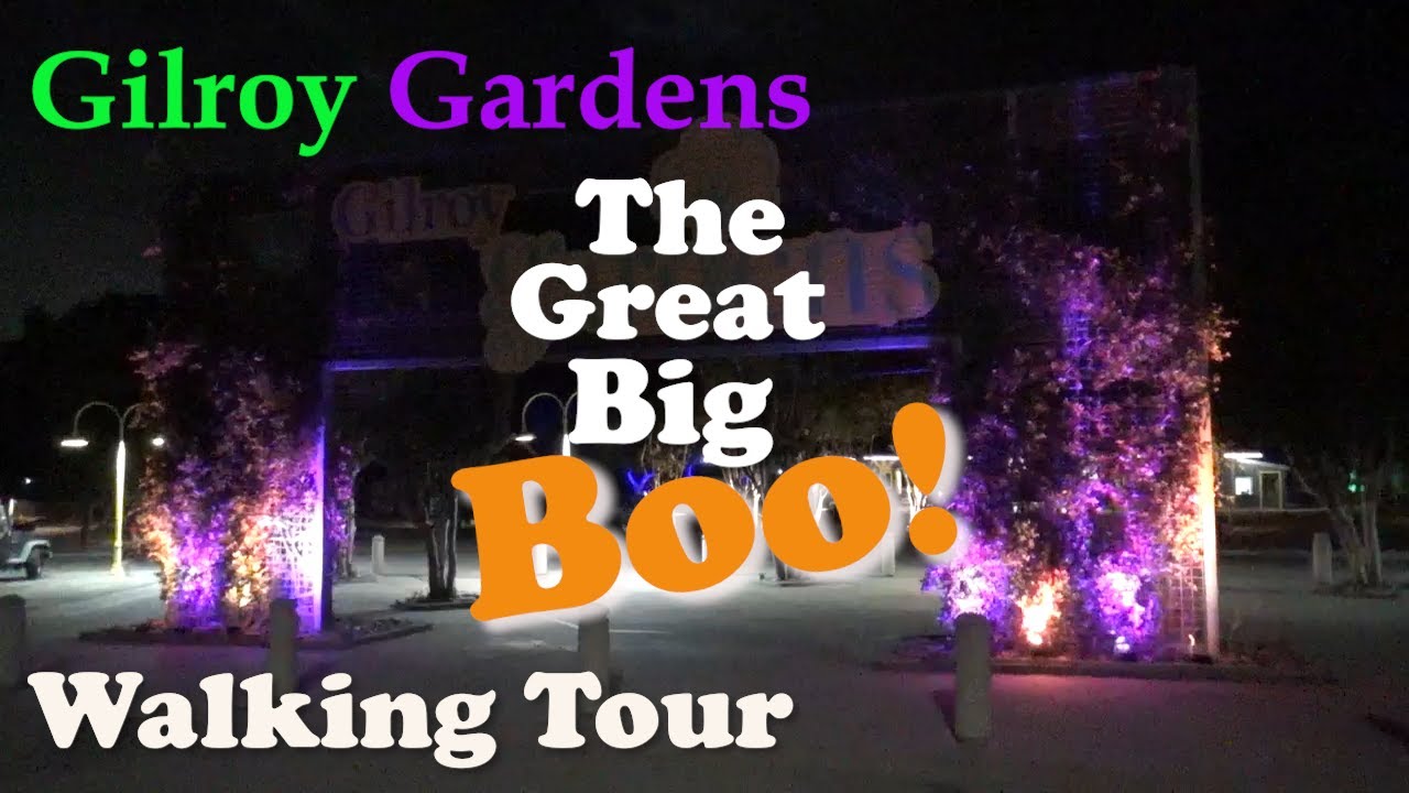 Gilroy Gardens Great Big Boo 2023 walking Tour - YouTube