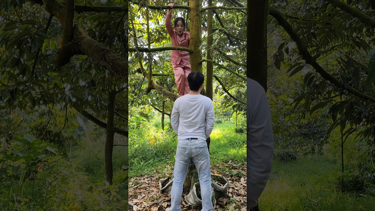 She is pruning trees 🤣😊 funny couple 😋 ️#funny #couple #shorts - YouTube
