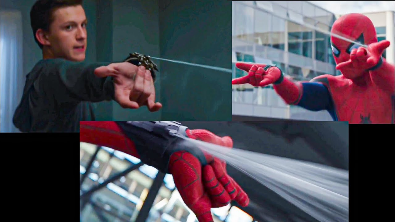 Spider-man 2016, throwing web and action sequence - YouTube
