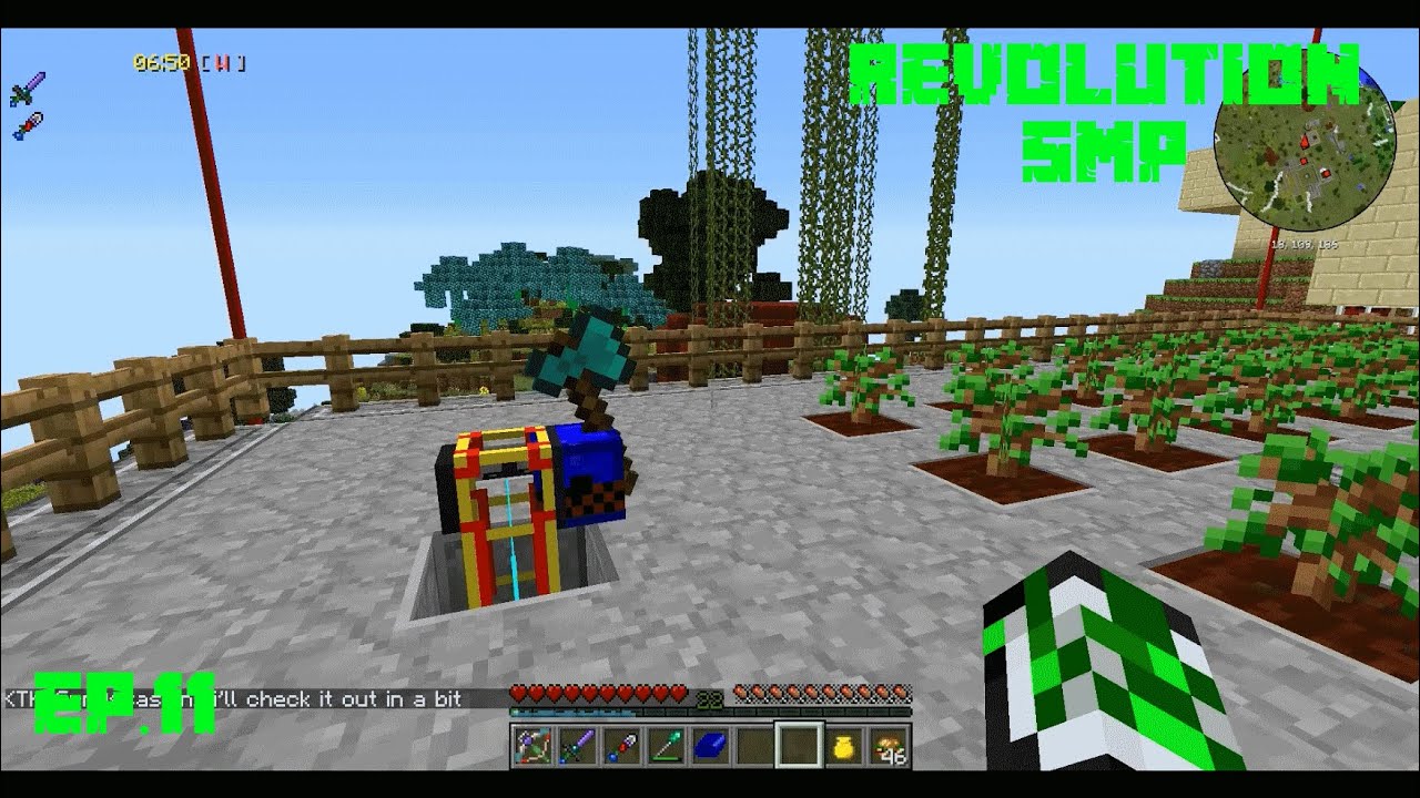 Revolution SMP S01E11 - Automated Tree Farm PT1 - YouTube