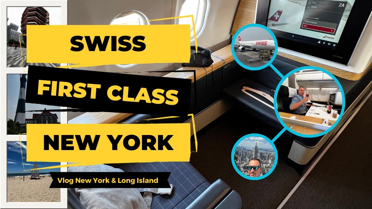 SWISS First Class Flug im A330 nach New York mit Long Island ...