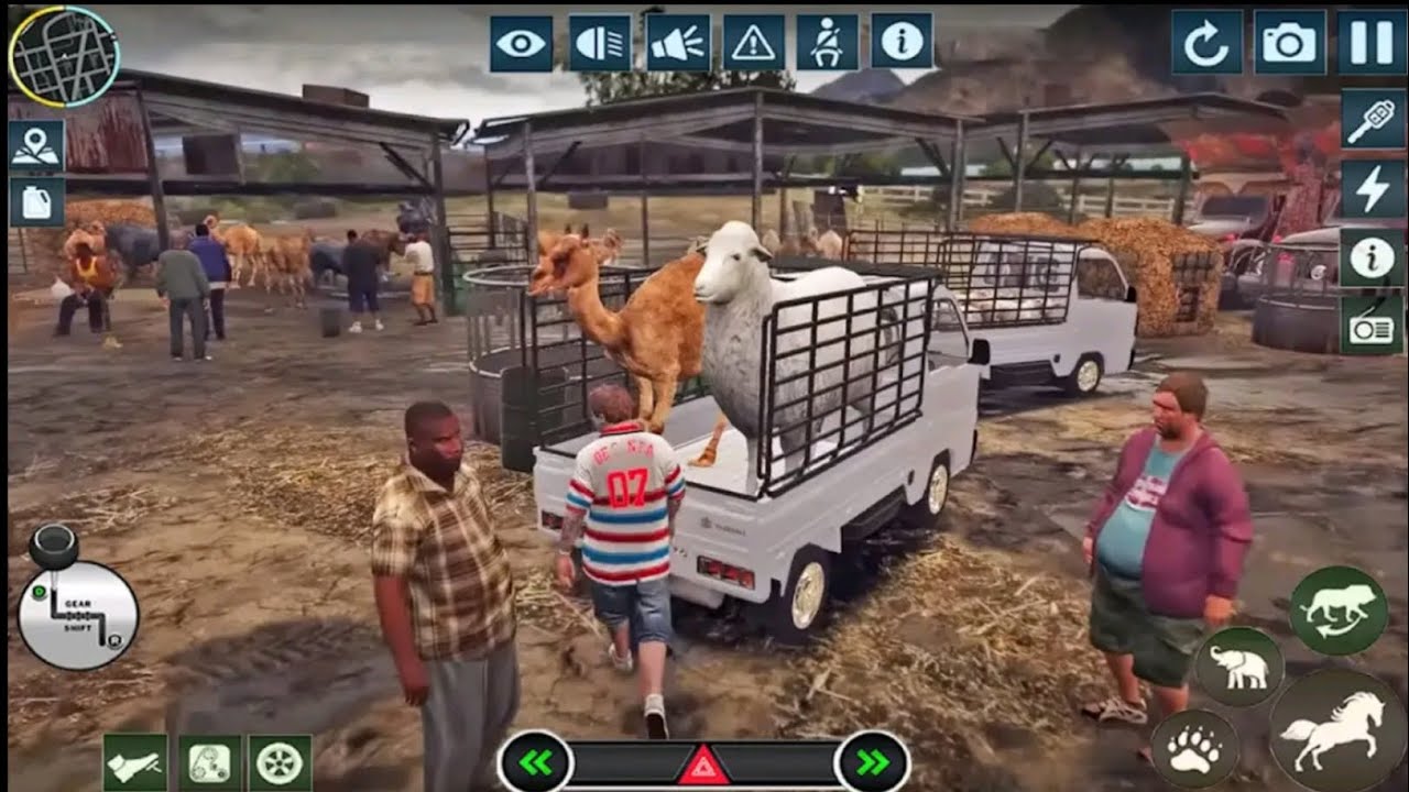Animal Transport Simulator Games ; Domestic animals Transfer -Gameplay ...