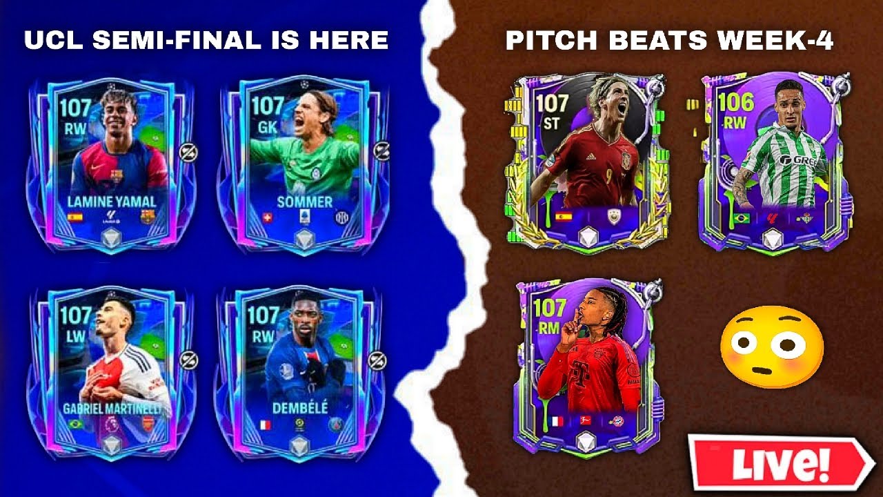 PITCH BEATS WEEK-4 AND UCL SEMI-FINAL LEAK IS HERE FC MOBILE LIVE - YouTube