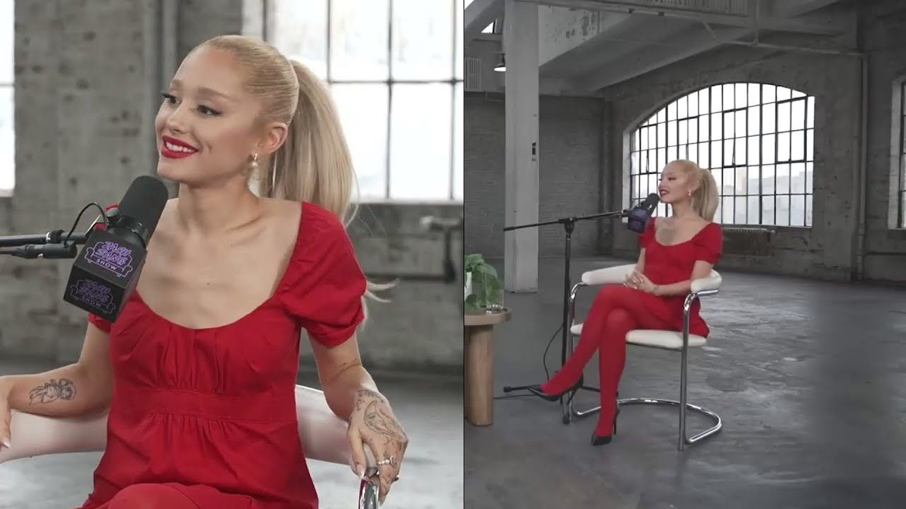 ariana grande red tights and black high heels part 2 - YouTube