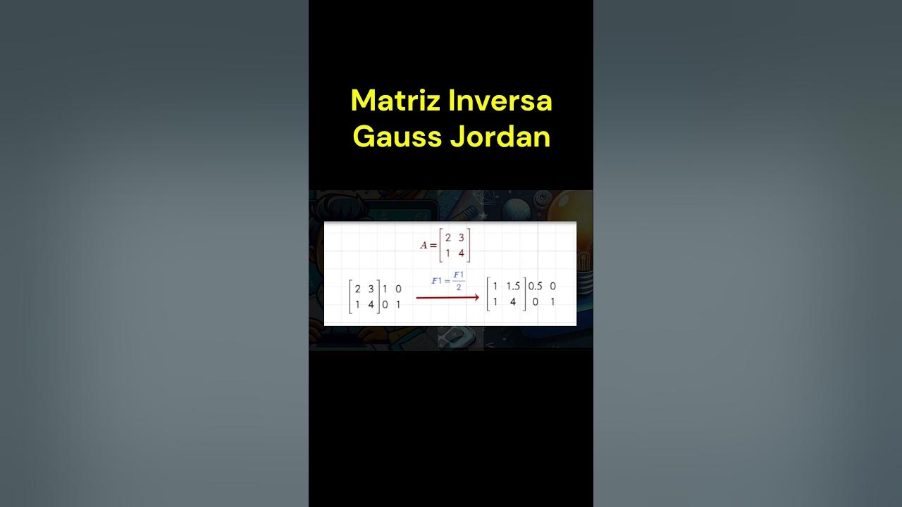 matriz inversa método de Gauss Jordan explicación paso a paso # ...