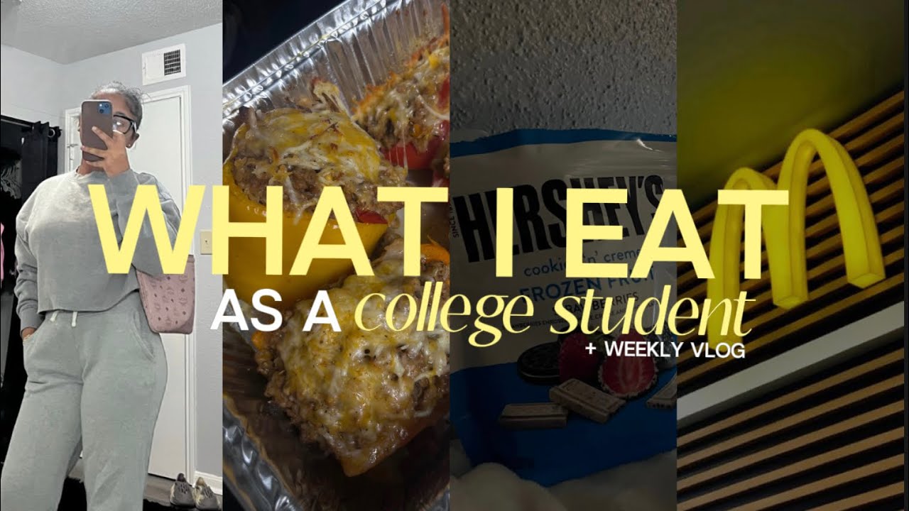 *very realistic* what I cook + eat as a college student? lots of ...