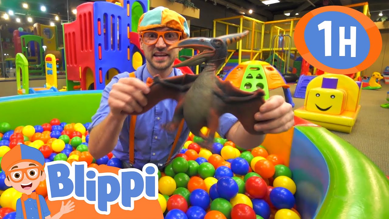 Blippi Visits The Kinderland Indoor Playground for Kids | Fun and ...