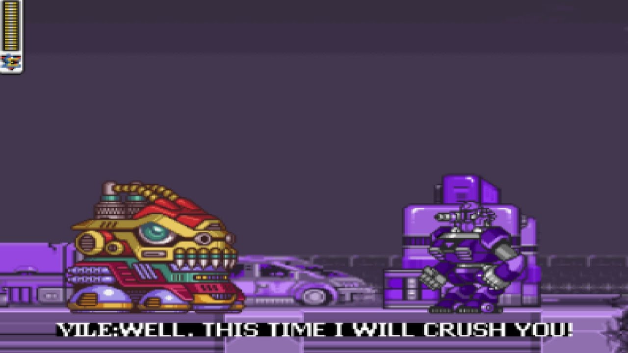 Megaman X REX TRILOGY - D-Rex VS Dark Vile Boss Battle Demo # ...