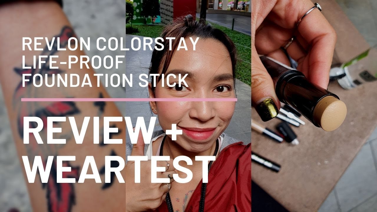 Revlon Colorstay Life-proof Foundation Stick REVIEW AND WEARTEST - YouTube