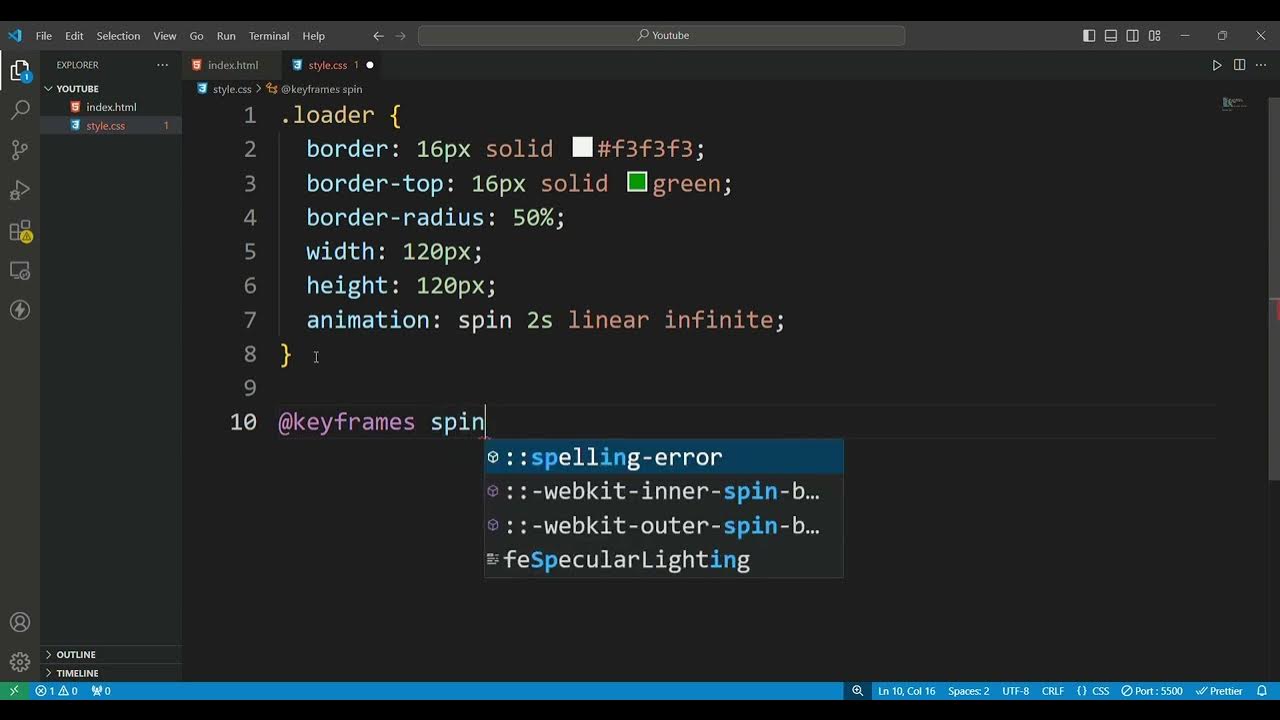 Create a Stylish CSS Loader Using HTML | Step-by-Step Guide for Beginners | Mirza Shahrukh Beg ...