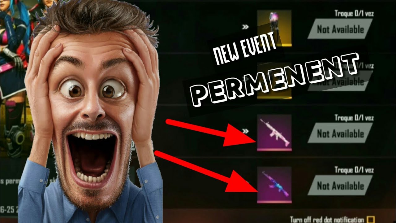 Cupid scar permenent - New event free fire | Free legendary gun skin ...
