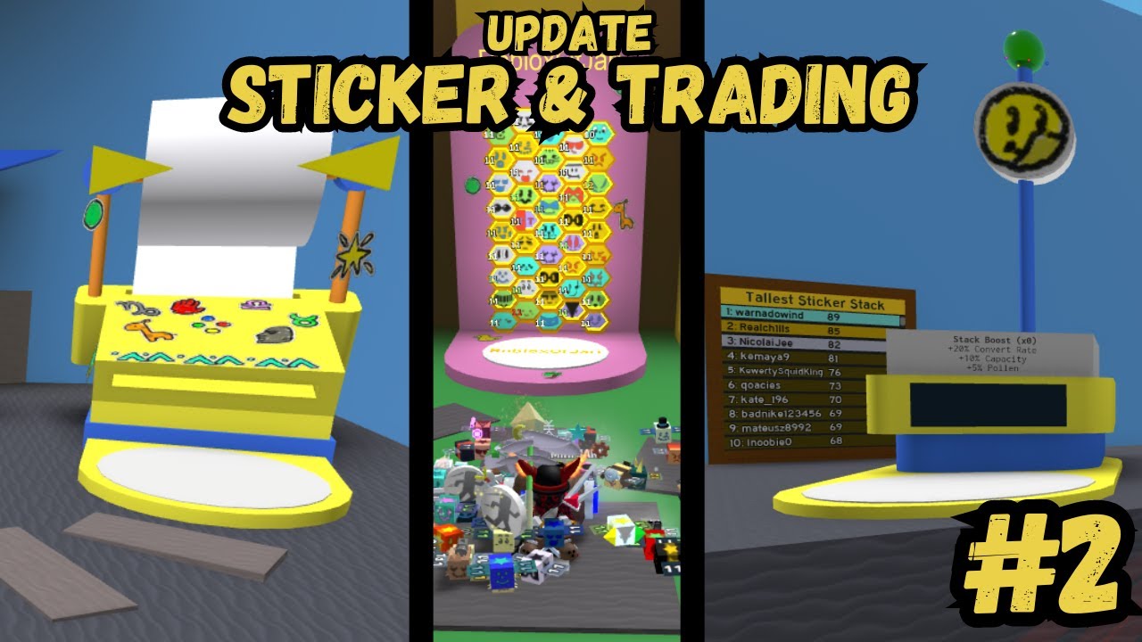 DE STICKER & TRADING UPDATE IS HIER! [Bee Swarm Simulator] #2 - YouTube
