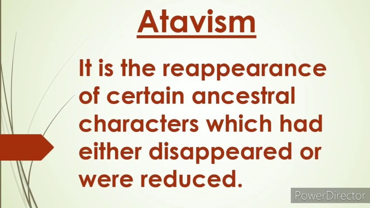 Atavism, an evolutionary evidence for NEET,AIIMS,UPSC and other ...