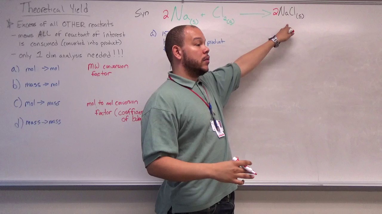 Chemical Reactions and Stoichiometry: Calculating Theoretical Yield ...