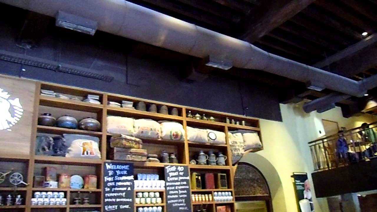 Detailed Preview - Interior of First Starbucks Store in India - YouTube