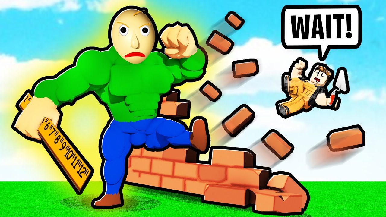 CAN I SURVIVE BUFFED BALDI in Roblox Build to Survive? - YouTube