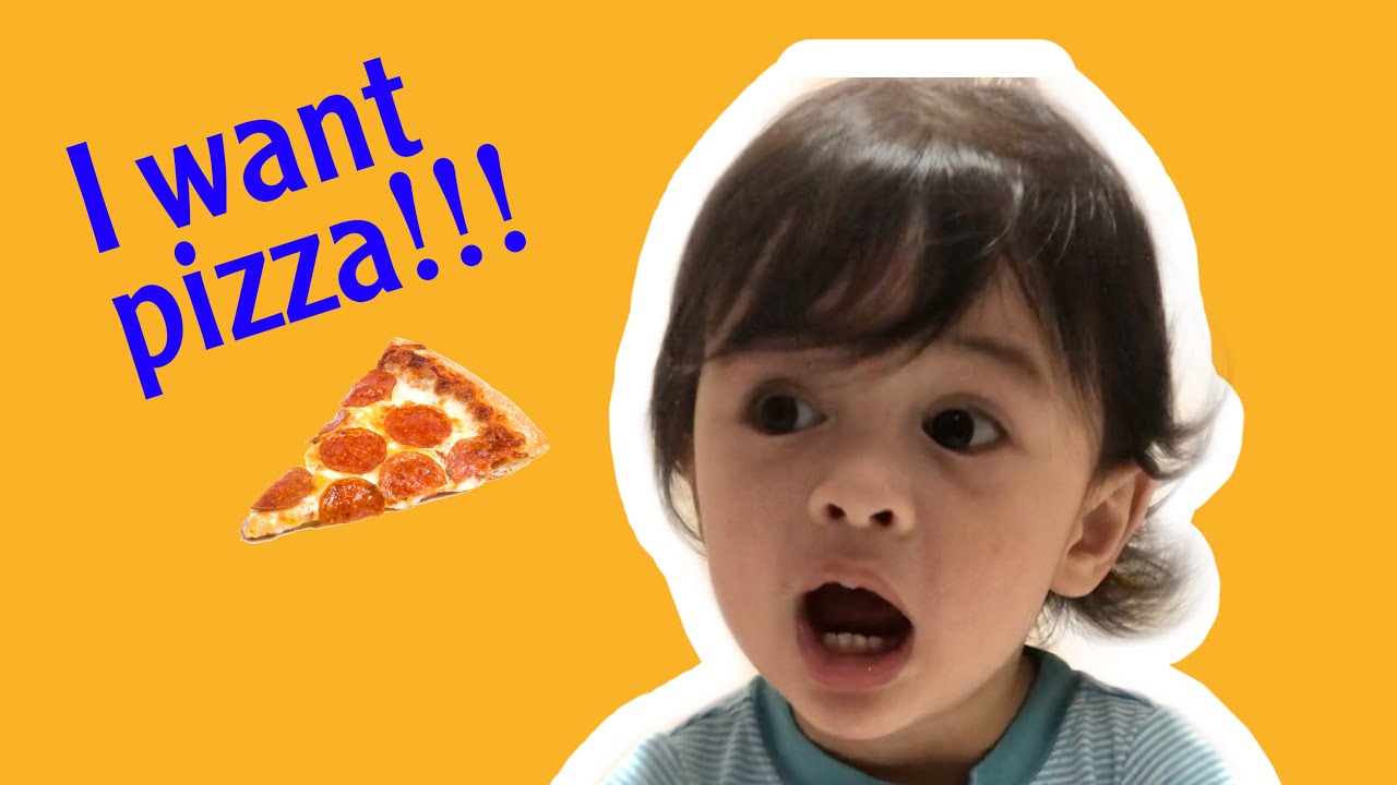 BABY CRYING FOR PIZZA | ONE YEAR OLD PIZZA LOVER - YouTube