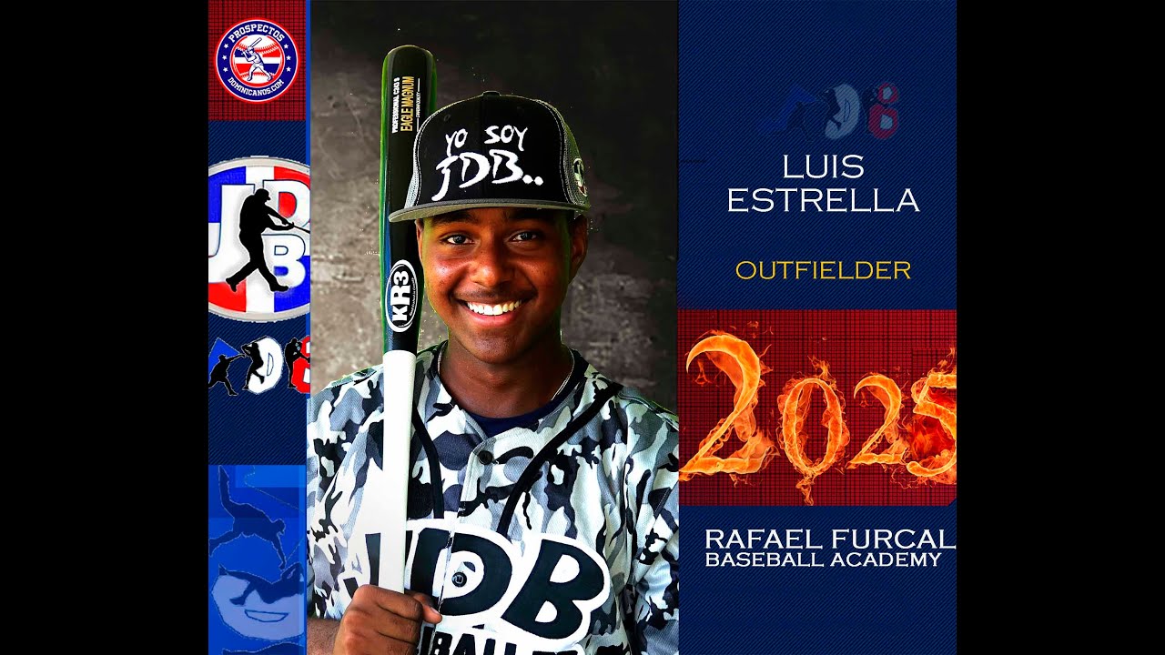 Luis Estrella OF 2025 Class From (Rafael Furcal Baseball Academy ) Date video: 2023 - YouTube