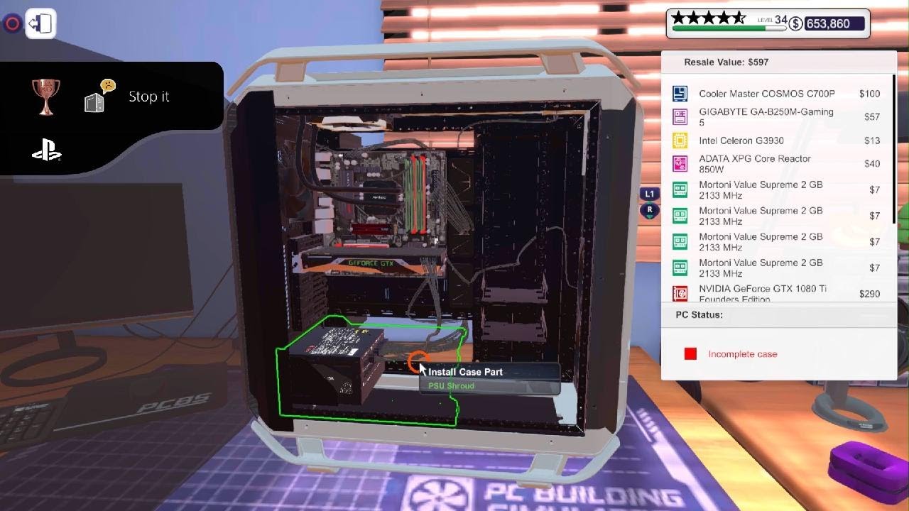 PC Building Simulator ~ Stop it Trophy - YouTube