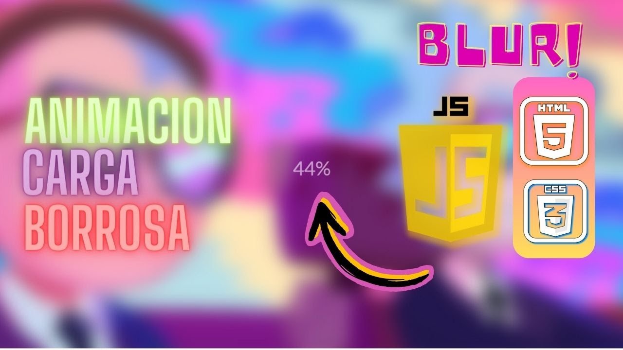 Crear Una Animación De Fondo De Carga Borrosa Con Html Css Y Javascript Blurry Loading
