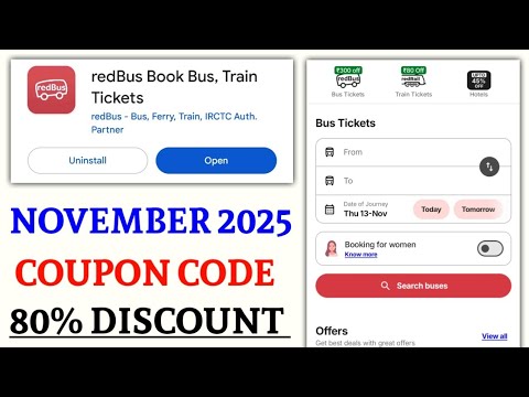 Redbus Coupon Code 2025 | Extra Rs.500 Off Promo Code | Discount Code ...