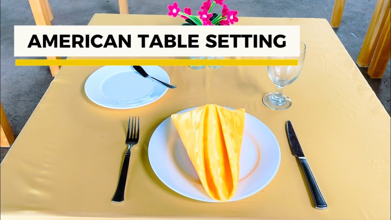 American Table Setting | i-JEServe FBS Tutorial - YouTube
