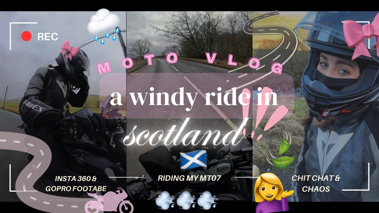 Chit Chat & Chaos | Windy Scottish Motovlog 🏍️🎀 - YouTube