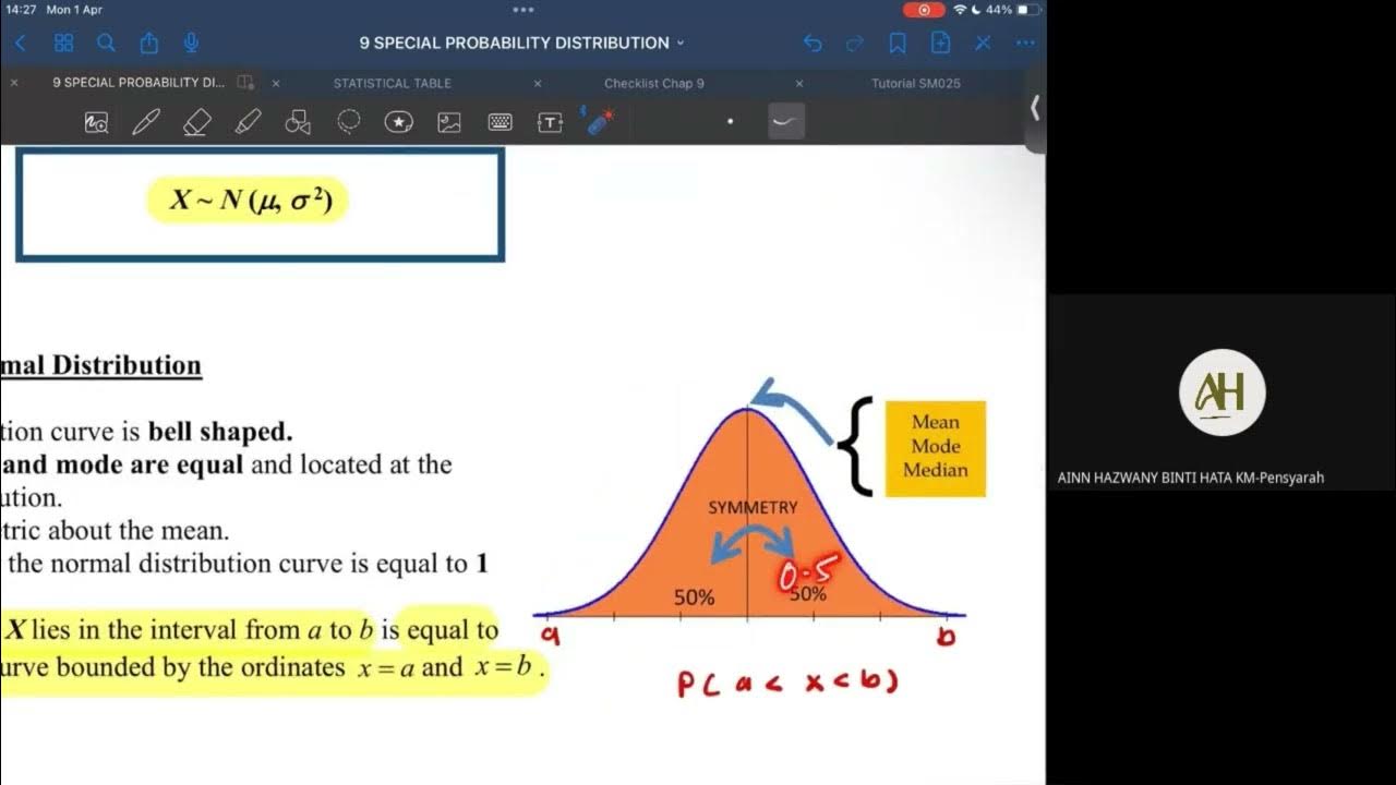 Lecture 4: 9.3 Normal Distribution| SM025 23/24 - YouTube