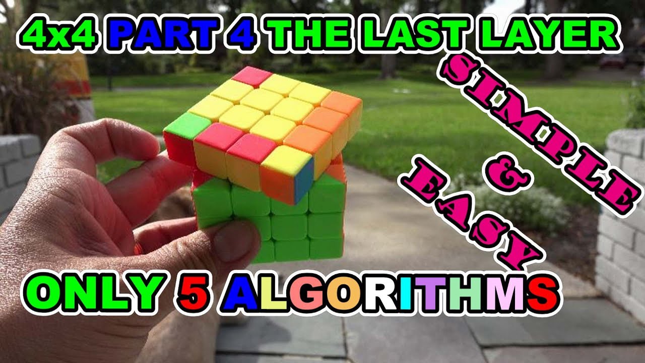 Algorithm For Rubiks Cube 4x4