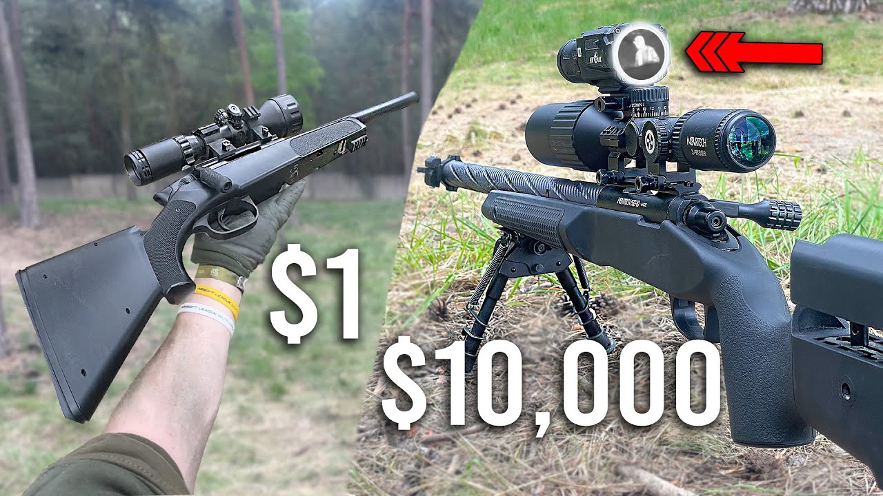 $1 Temu Sniper VS $10,000 CARBON FIBER SNIPER - Shocking Results - YouTube