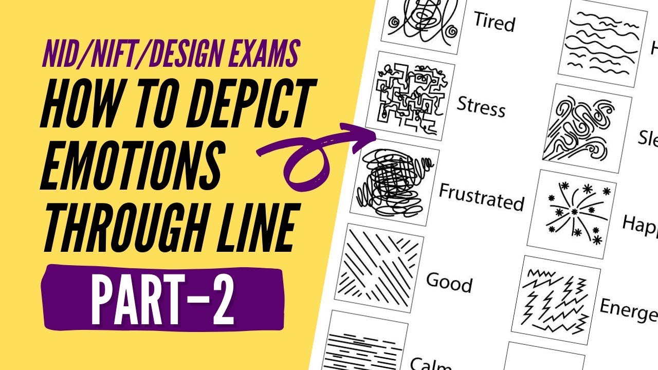 How to depict emotions through line? | Part-2 | Common question and ...