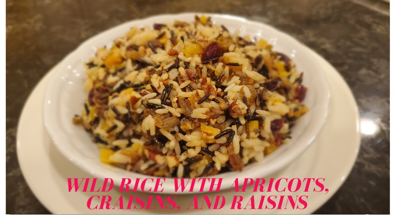 Sweet Wild Rice With Apricots, Craisins, Raisins and Pecans | Vegan And ...