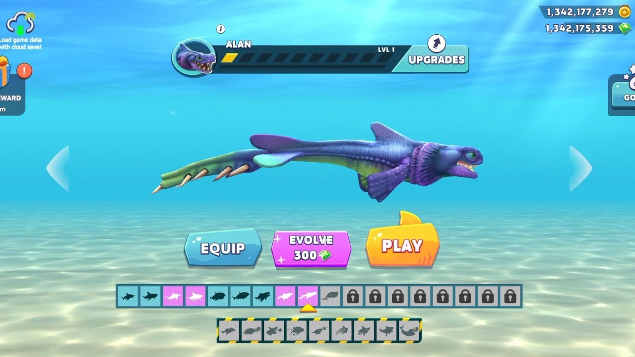 ALAN shark gameplay Hungry Shark Evolution - YouTube