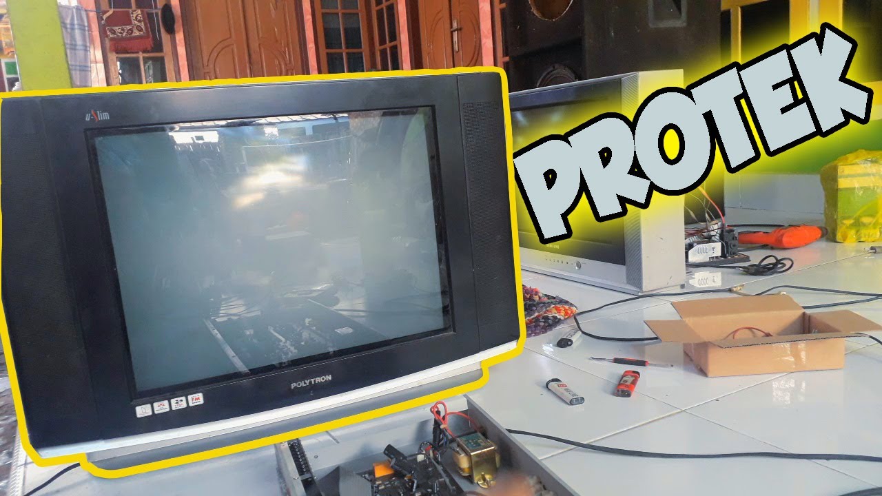 mengatasi TV Polytron U Slim Mati Protect || tv hidup mati - YouTube