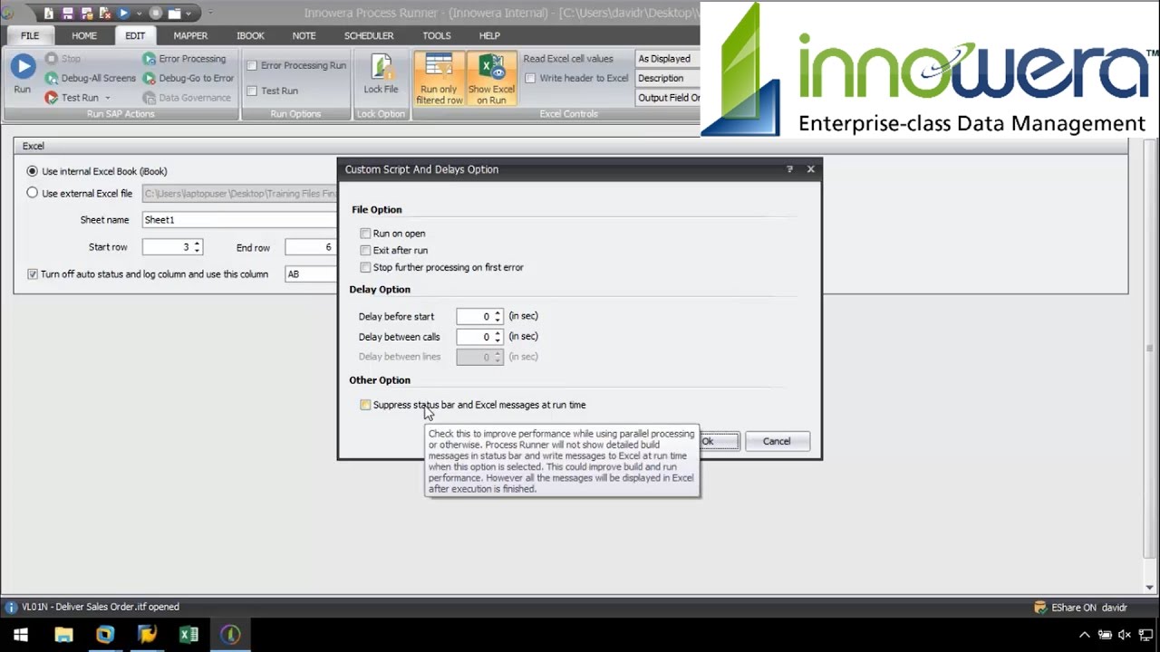Start and Delay - Process Runner Help - YouTube