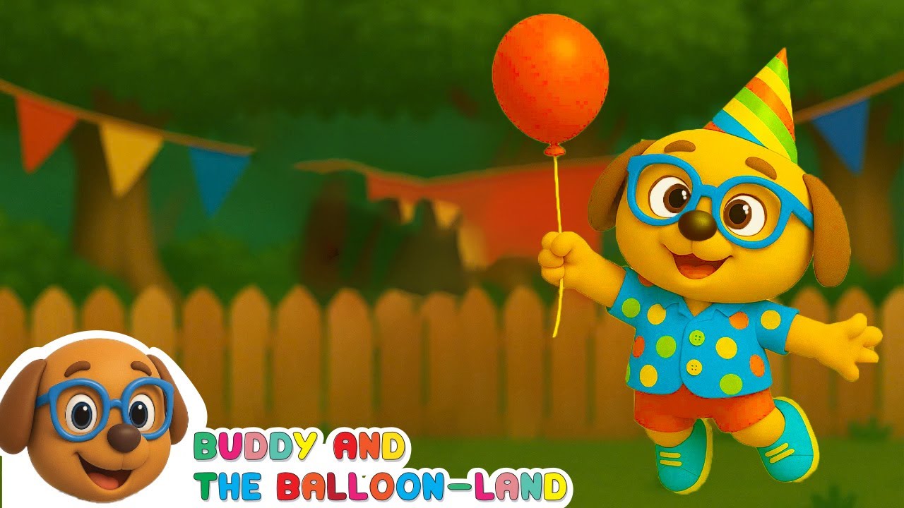 Balloon Song for Toddlers | Learn with Buddy - YouTube