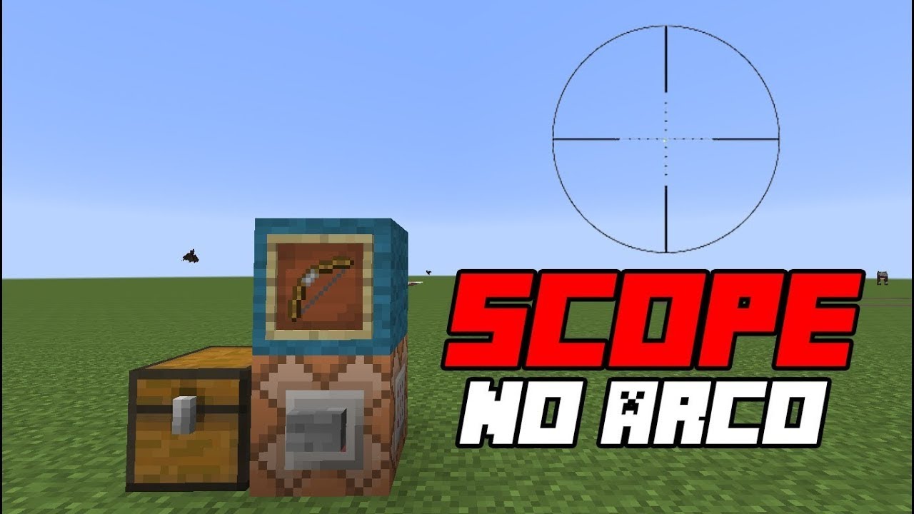 How to make a scope for a sniper with Commands in Minecraft - YouTube