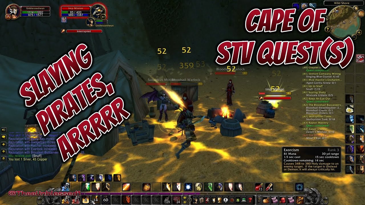 World of Warcraft WOTLK CLASSIC ERA #24 Cape of Stranglethorn Vale ...