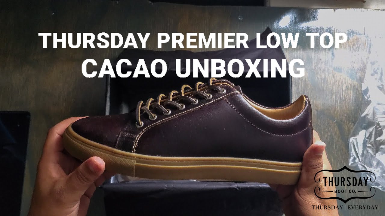 Thursday Boot Sneakers Unboxing - Cacao - YouTube