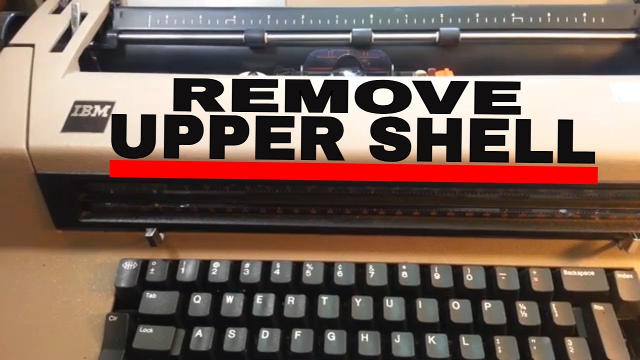 IBM Selectric Typewriter World Trade WT Shell Top Lid Removed, Release ...