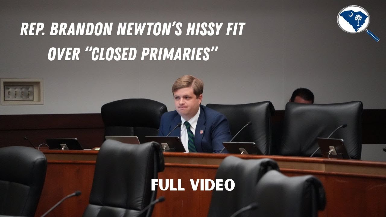 Rep. Brandon Newton's Opening Statement on Warring Closed Primary Bills ...